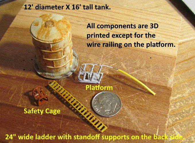 Free 3D file N Scale - Platform to go at the top of a ladder that is ...