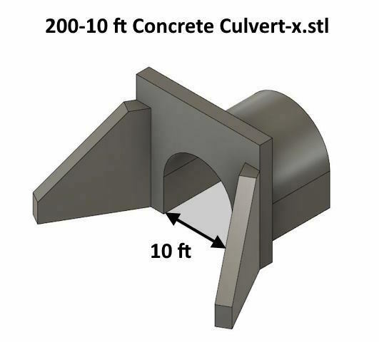 Free 3D file N Scale 10 Foot Concrete Culverts..... 🦶・3D print design ...