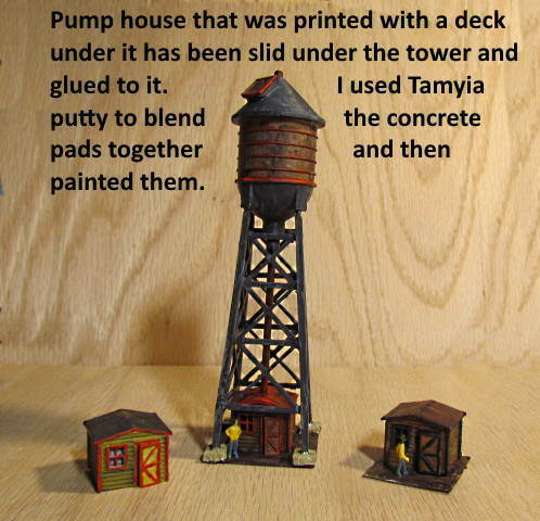 Free 3D file N Scale - Pump house or under water tower or small ...