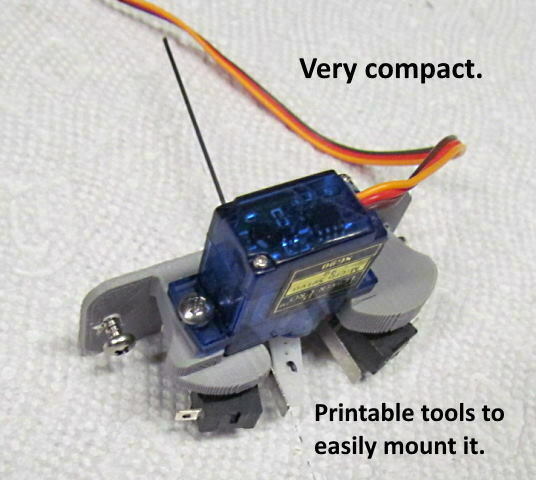 Free 3D file Model Rairlrod Turnout Servo Mount with 2 limit switches...・3D print model to ...