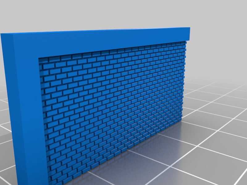 Free 3D file N Scale Brick Walls..... 🧱・3D printing design to download ...