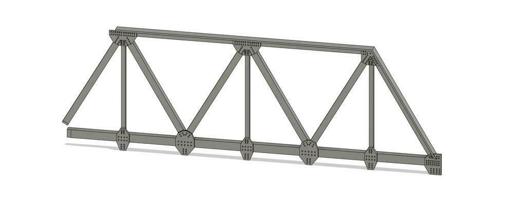 Free 3D file N Scale 100 Ft. Warren Truss Roadway Bridge.... 💯・Model to ...