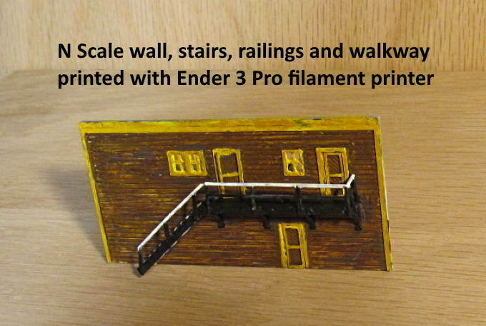 Archivo 3D gratis Escala N - Escaleras, pasarela, barandillas, tirantes ...