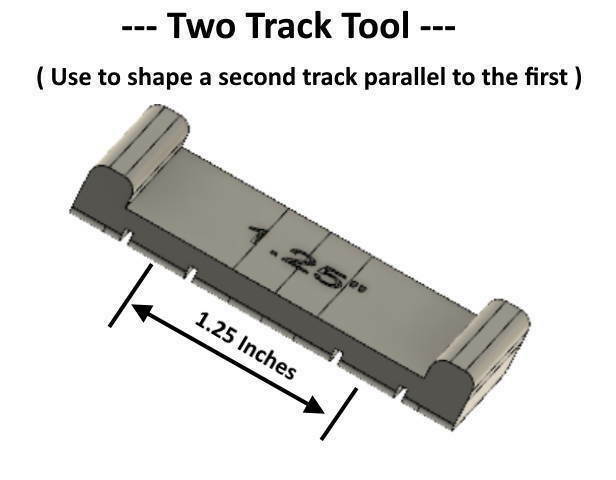 Archivo 3D gratis Escala N - Centros de vía de 1,250" - Herramientas ...