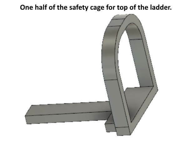 Free 3D file N Scale - Safety Cage for top of a ladder・Model to ...