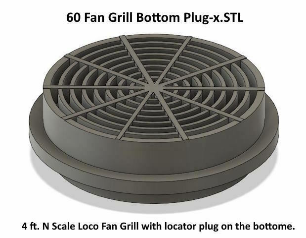 Free 3D file 4 Foot Grills for fans on the top of a loco..・3D printing ...