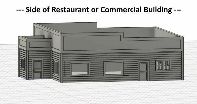 Free 3D file N Scale Restaurant or Other Commercial Building ...