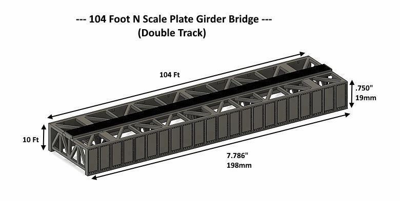Free 3D file N Scale 104 Ft. Double Track Plate Girder Bridge... 🌉 ...