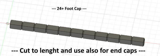 Free 3D file N Scale - Stone Cap section for top or sides of stone ...