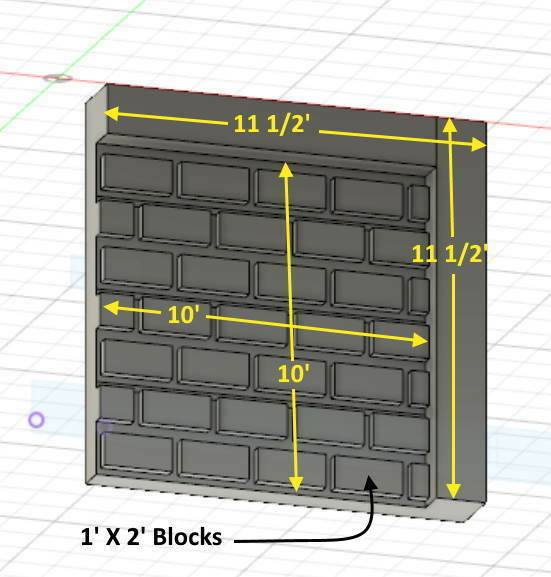 Free 3D file N Scale - 10 Foot X 10 Foot Stone Wall Sections 🦶・3D ...