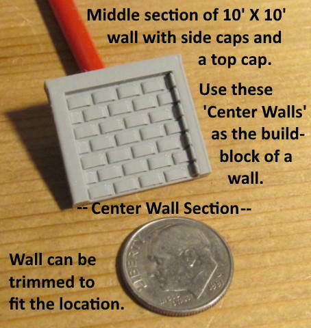 Free 3D file N Scale - 10 Foot X 10 Foot Stone Wall Sections 🦶・3D ...