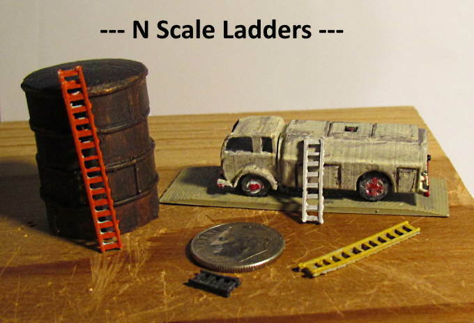 Free 3D file N Scale - Ladders in lengths from 4 feet to 18 feet tall ...
