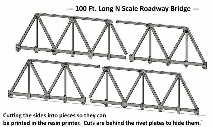 Free 3D file N Scale 100 Ft. Warren Truss Roadway Bridge.... 💯・Model to ...