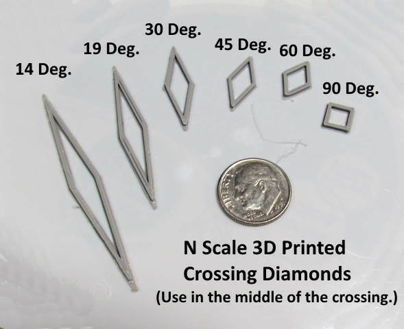 Free 3D file N Scale -- Diamonds for the middle of N Scale Crossings. ♦ ...