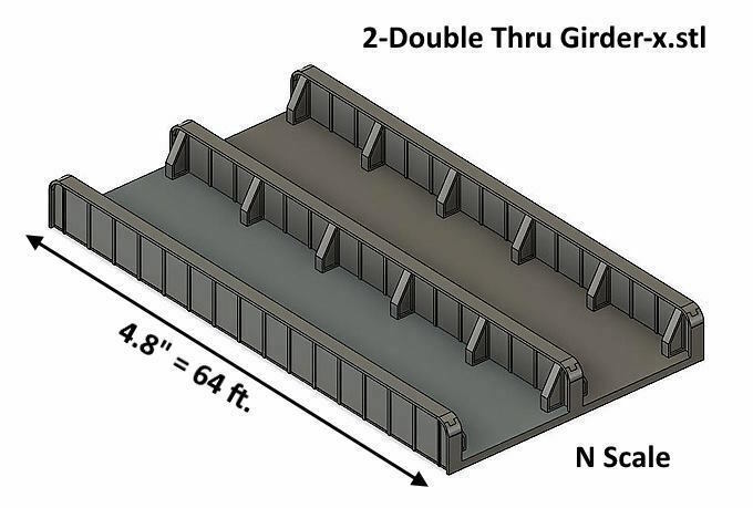 Free 3D file N Scale Double Track Girder Bridge... 🌉・3D print design to ...