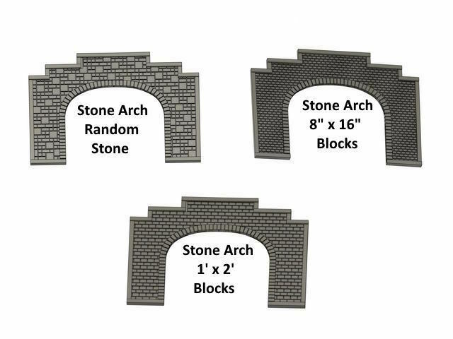 Free 3D file N Scale UP Style Double Track Arch Stone Tunnel Portal ...