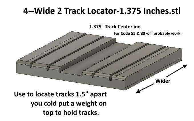 Free 3D file N Scale - 1.375" Track Centers - Track Laying Tools/Aids ...