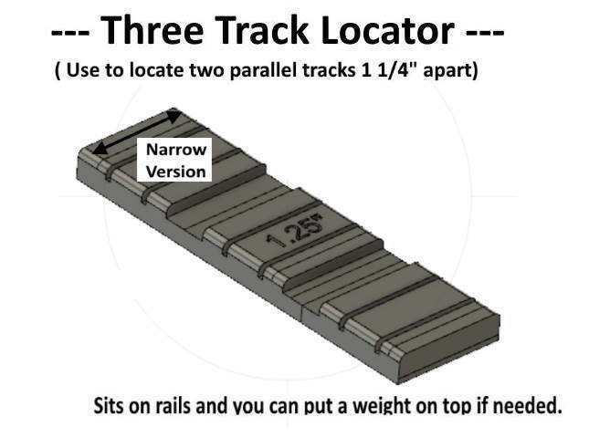 Archivo 3D gratis Escala N - Centros de vía de 1,250" - Herramientas ...