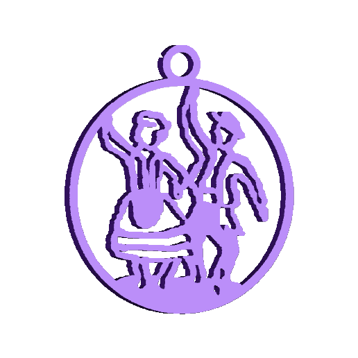 Free 3D file Pendientes logo folklore・3D printing design to download・Cults