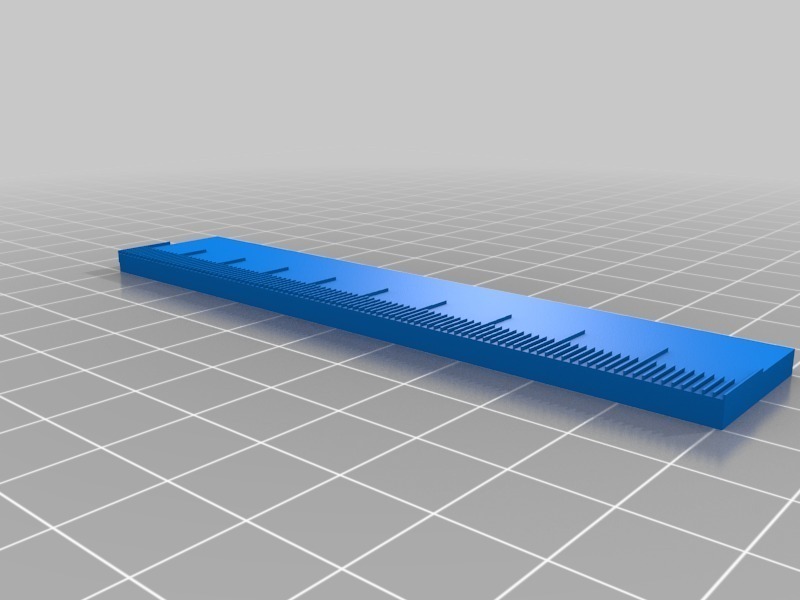 Free 3D file MakerBot-Friendly Ruler・3D printer design to download・Cults