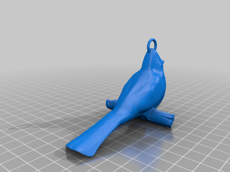 Free 3D file Cardinal on branch With Loop・3D printer model to download ...