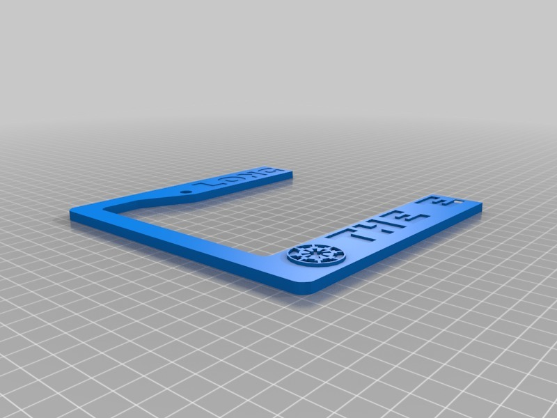 Free 3D file Empire License Plate Frame・Template to download and 3D ...