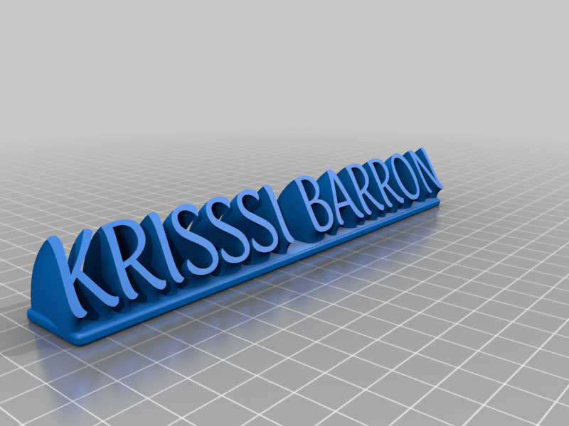 Free 3D file Krissi Name 4 🏢・3D printable object to download・Cults