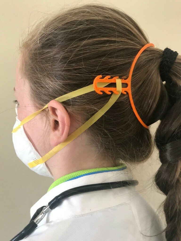 Free 3D file Ear Protection for Surgical Masks・Model to download and 3D ...