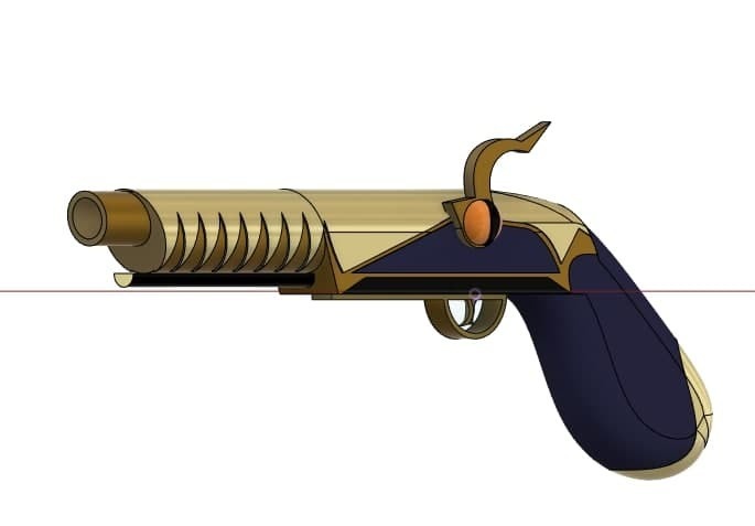 Free STL file Blitzo's Gun Helluva Boss・3D printing template to ...