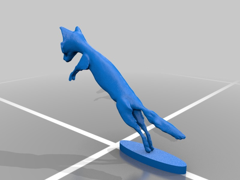 Free 3D file Jumping Fox・3D printer model to download・Cults
