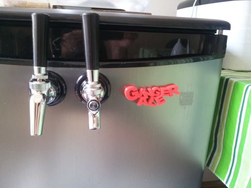 Free 3D file Ginger ale fridge magnet・3D print object to download・Cults