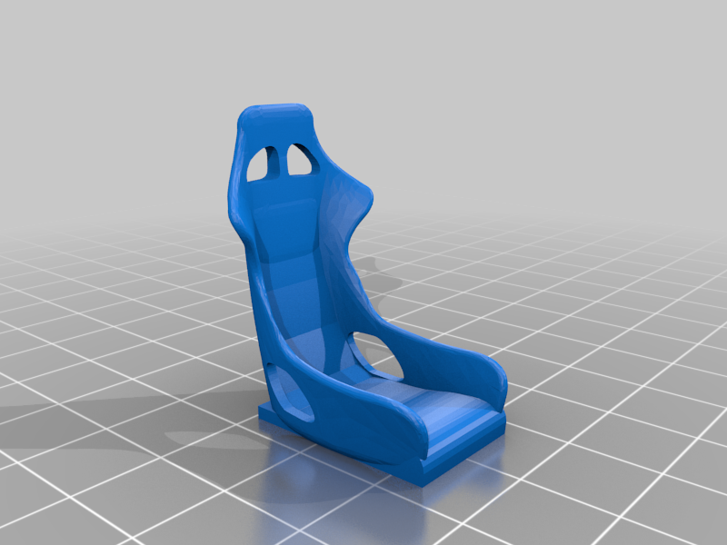 Free STL file RC Racing Seat; 10th and 20th scale・Model to download and 3D print・Cults