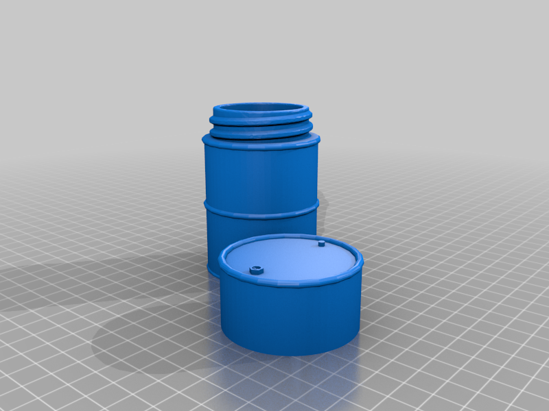 Free 3D file Scale 55-Gallon Oil Drum Stash Container・3D printable ...