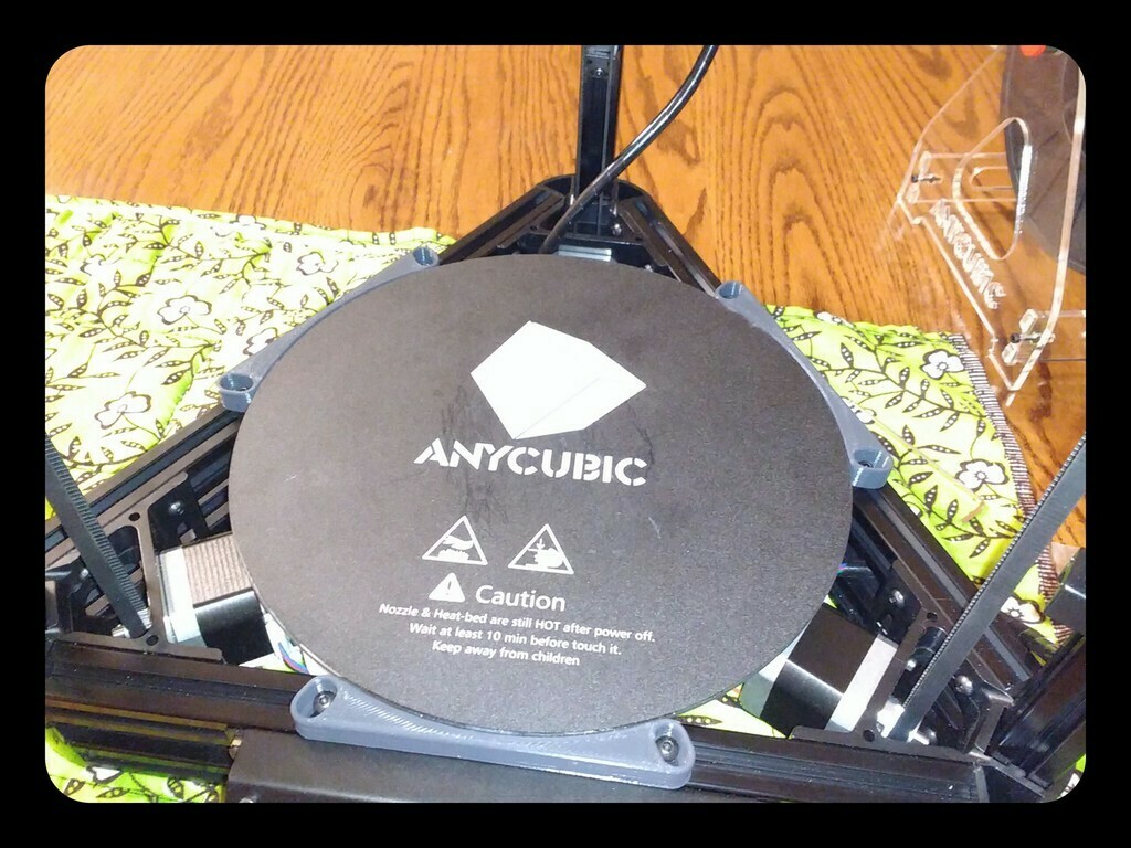 Free 3D file Anycubic Kossel Plus Heated Bed Clips・3D print model to ...