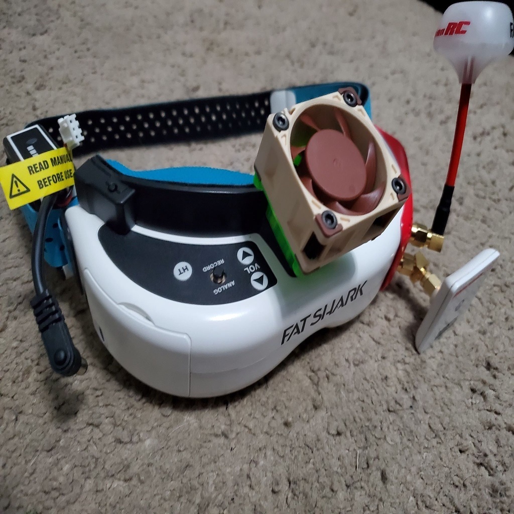 Free 3D file Fat Shark Rediculous 40mm fan mod! 🦈・3D printer model to download・Cults