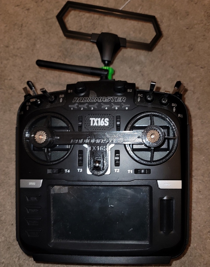 Free 3D file TX16s Gimbal Protection + X9D+ SE Stick Ends switch/no ...