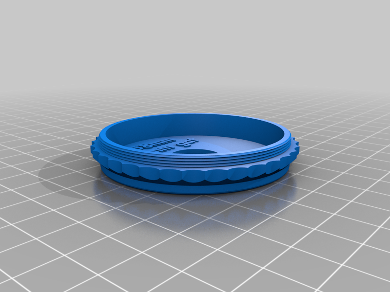 Free 3D file SCAD camera lens cap with hole・3D printable object to ...