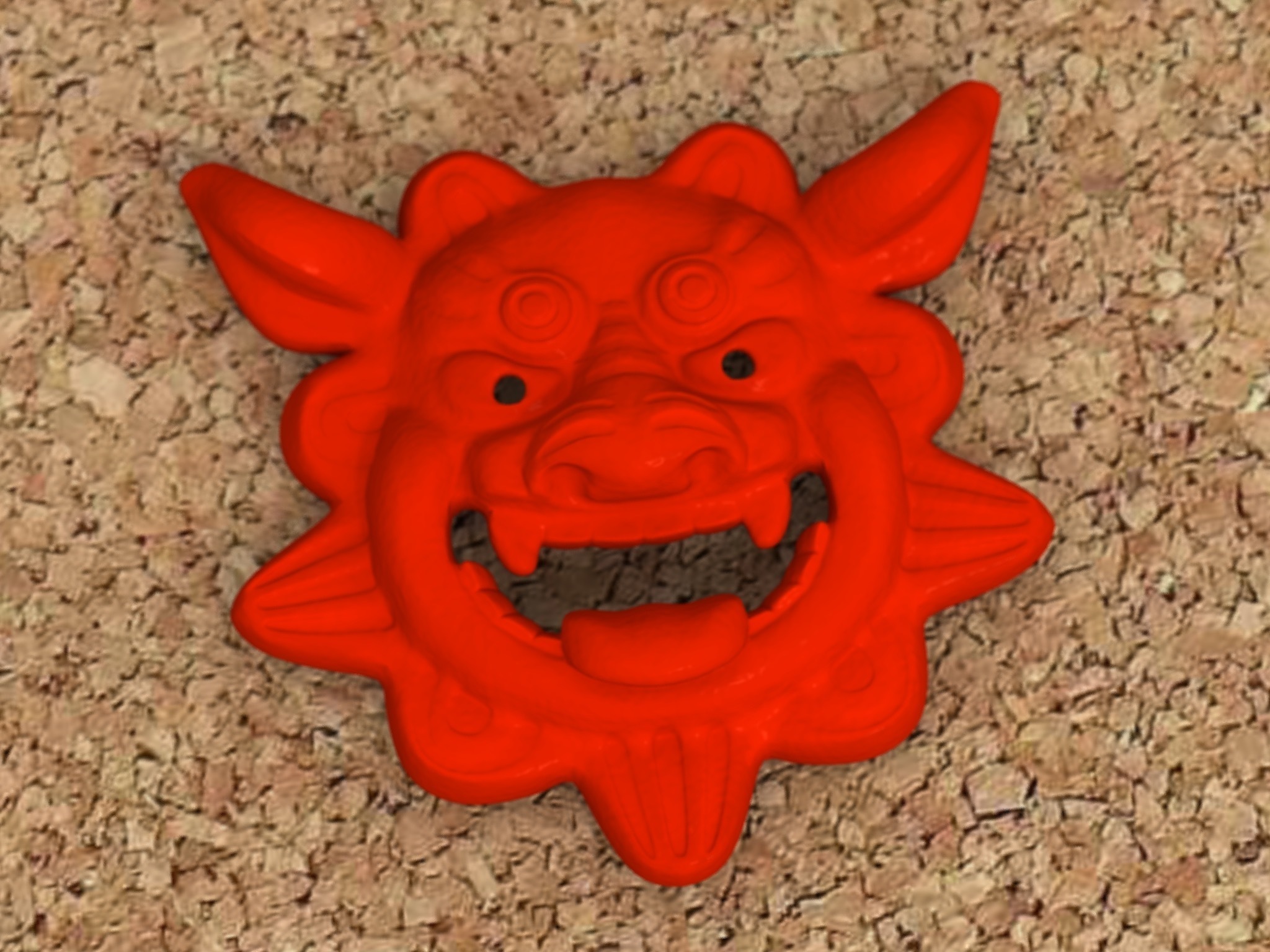 Fichier STL gratuit Masque Shisa・Design pour imprimante 3D à ...