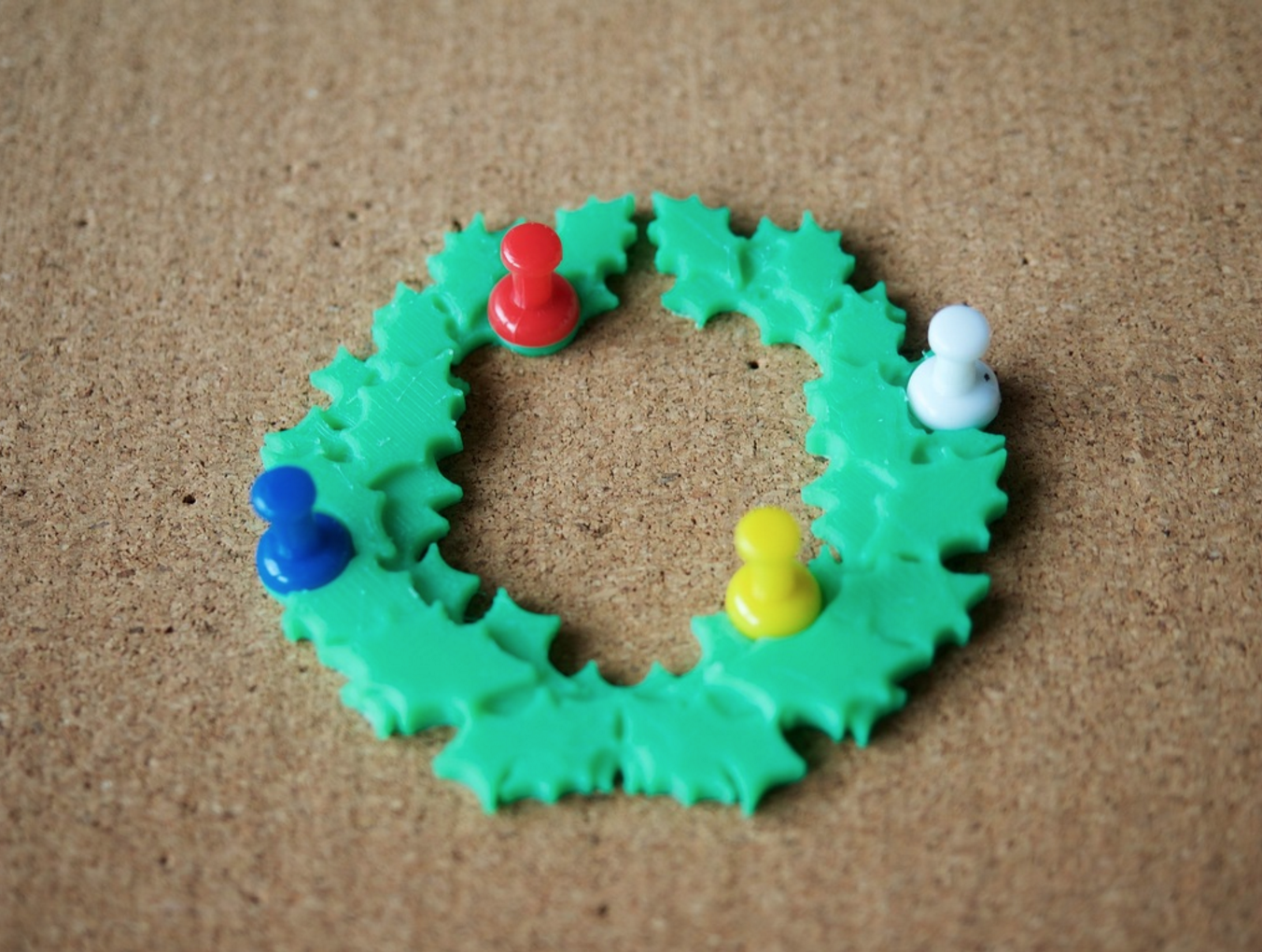 Free STL file wreath & ribbon - push pin 🎀・3D printable model to ...