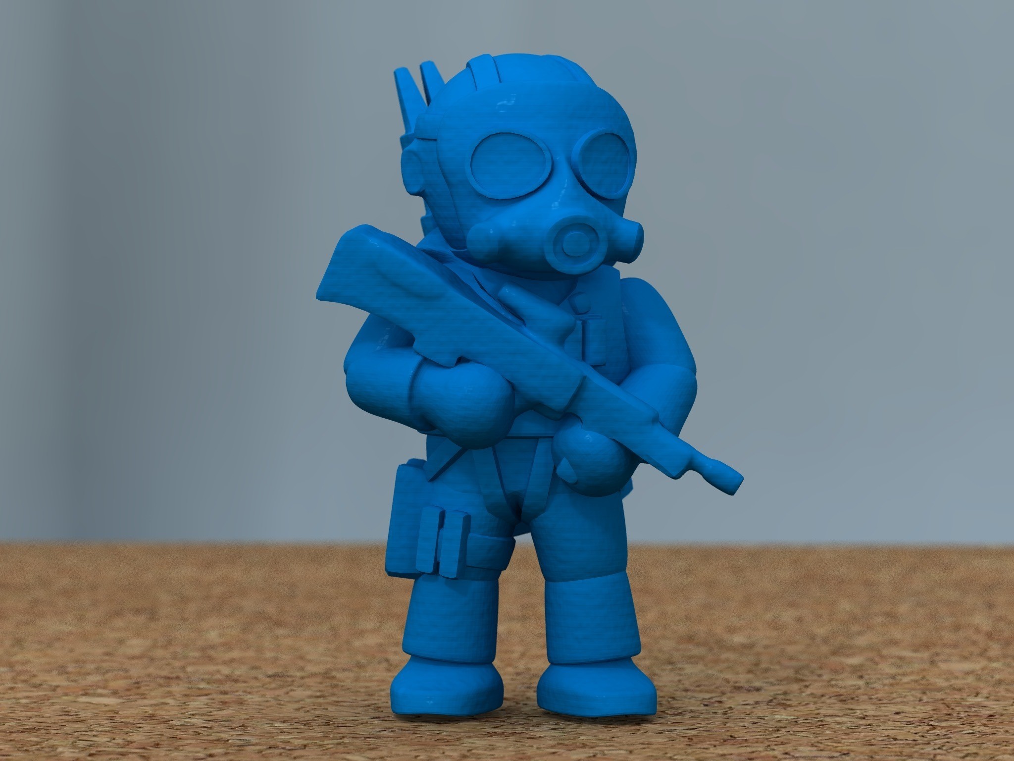 Free STL file soldier with rifle [FREE]・3D printing design to download ...