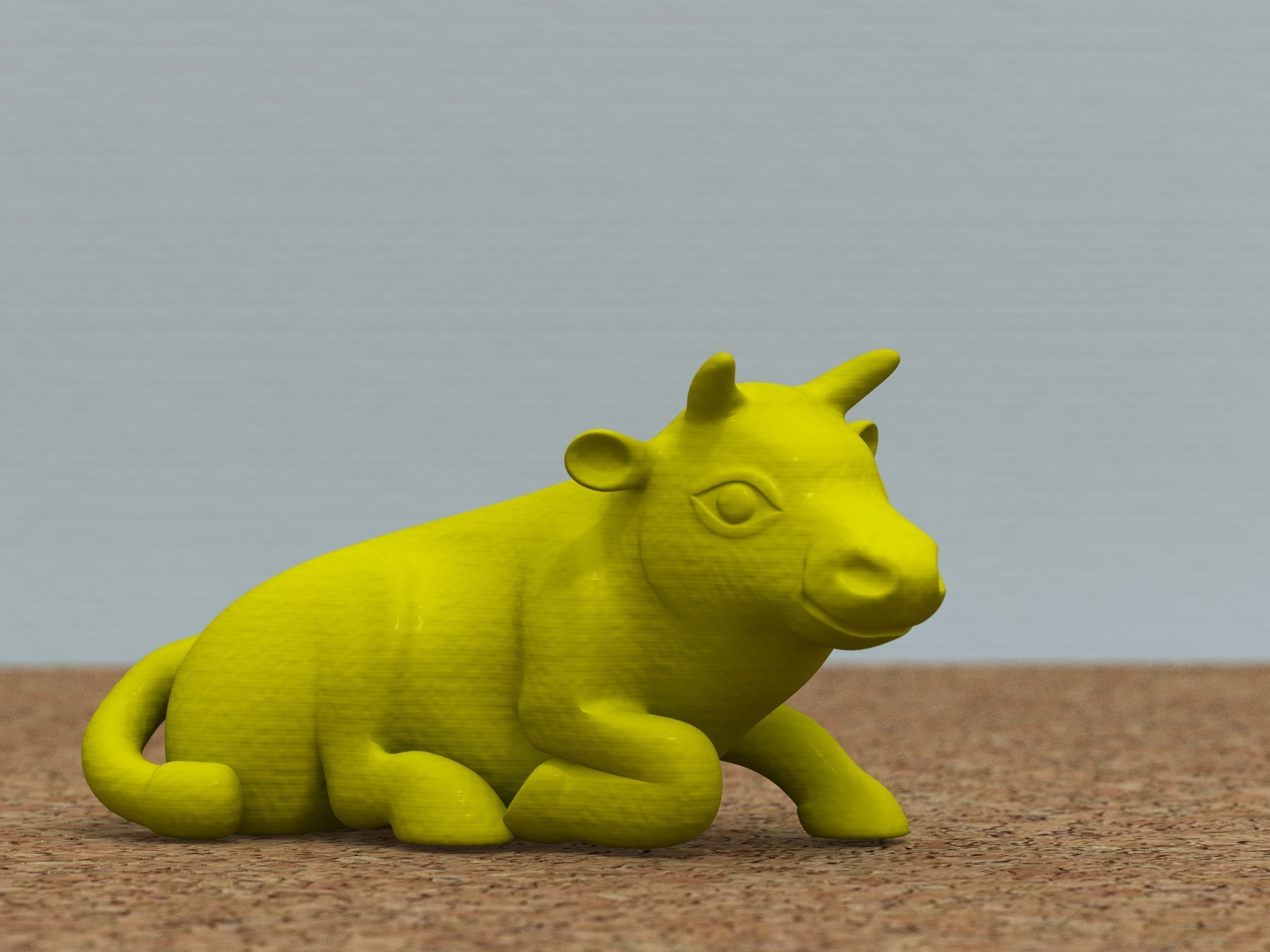 Archivo STL gratis toro tumbado[GRATIS]・Modelo para descargar y ...