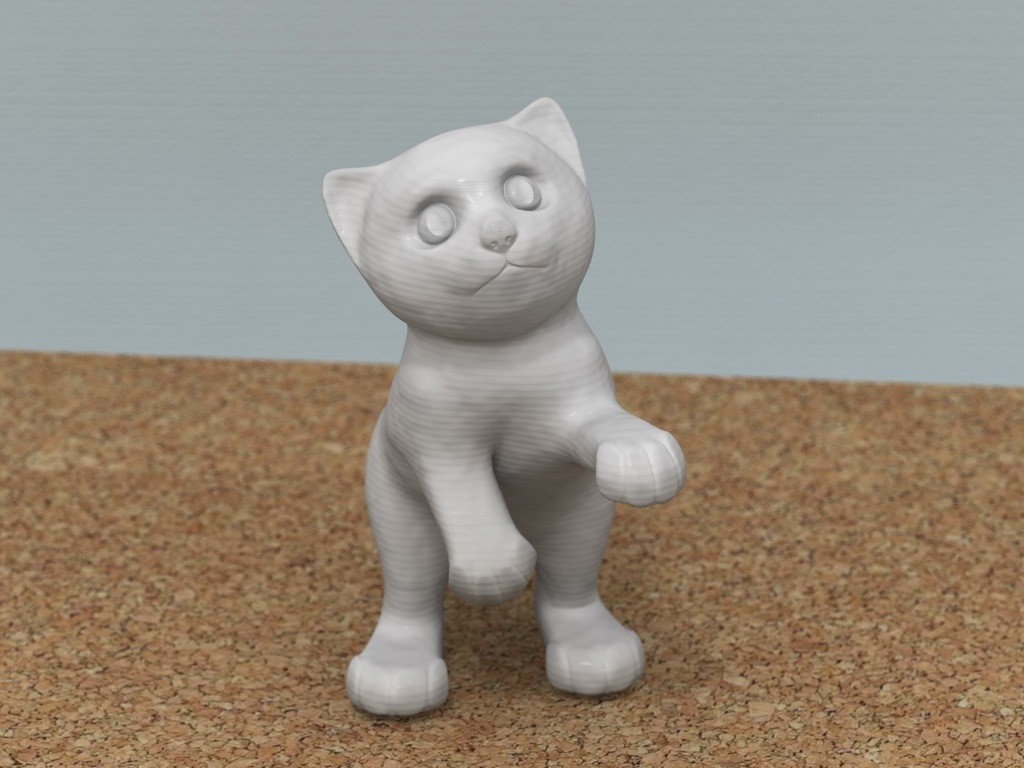 Free STL file standing cat・3D print model to download・Cults