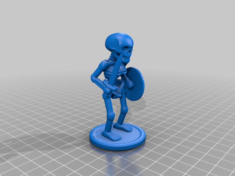 Free STL file skeleton soldier standing・3D printer model to download・Cults