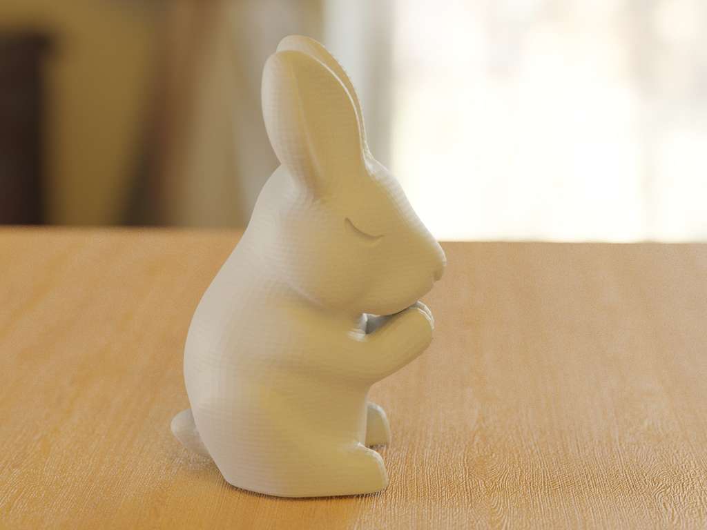 Free STL file praying bunny・3D printable object to download・Cults