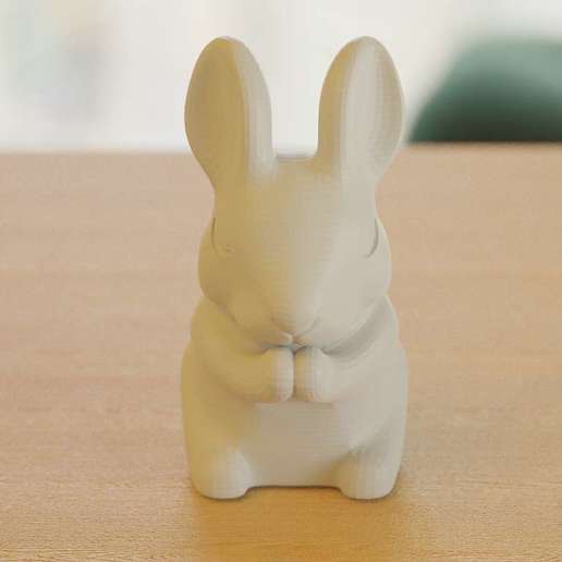 Download free STL file praying bunny • 3D print template ・ Cults