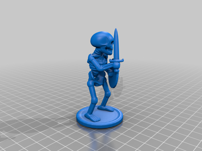Free STL file skeleton soldier fighting・Model to download and 3D print ...