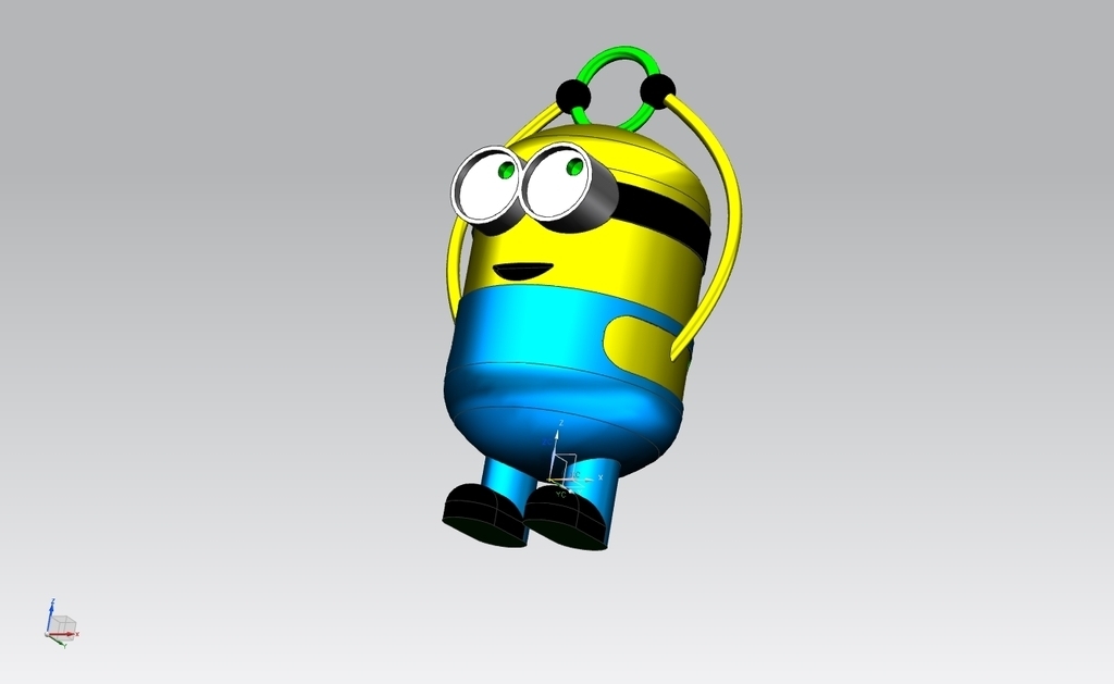 Free 3D file Minion Key Ring・3D printable design to download・Cults