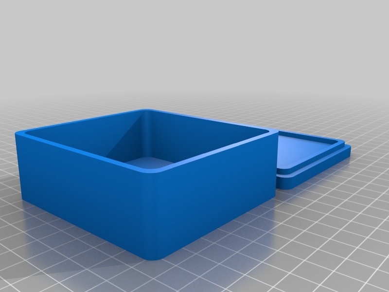 Free 3D file Round Rect Box Lid Enclosure 87.5x80mm 30H・Model to ...