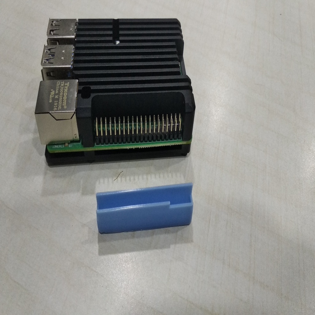 Free 3D file Raspberry4 Aluminum Case Gpio Pins Guard Cover・3D printer ...