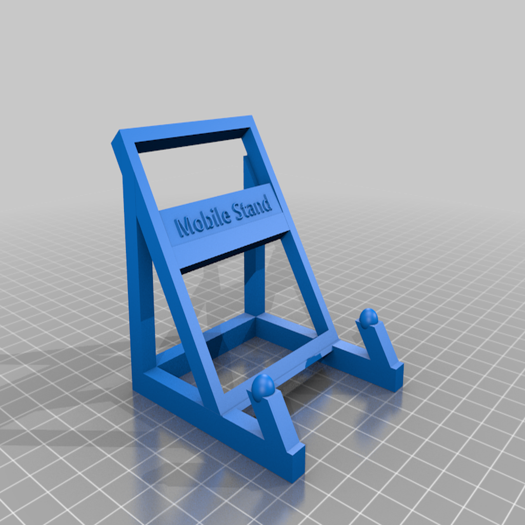Free 3D file Basic Mobile Stand・Object to download and to 3D print・Cults